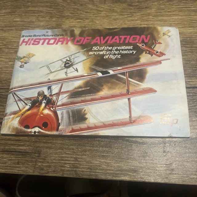 BROOKE BOND TEA CARDS SMALL History of Aviation Book was 5p 1970's IN ...