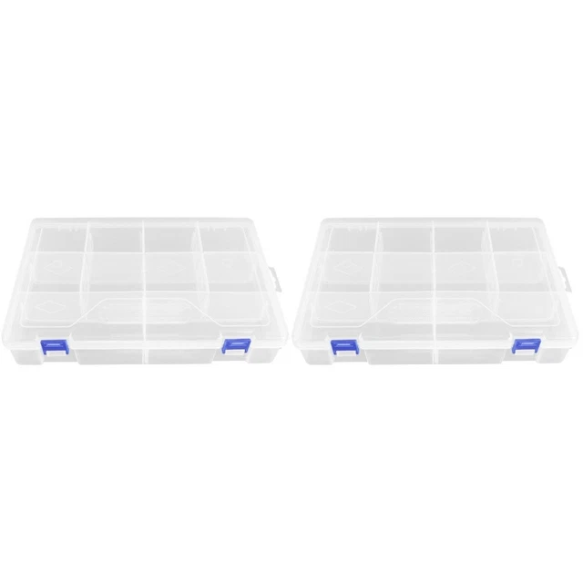 SET OF 2 Tools Storage Box Small Parts Organizer Electronic Container £ ...