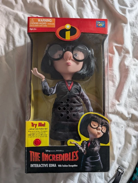 DISNEY PIXAR THE Incredibles Edna Mode 14" Interactive Talking Doll £31 ...