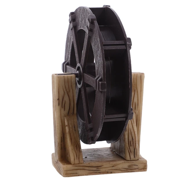FOUNTAIN WATER WHEEL: 4.72 Inch Desktop Fortune Statue Aquarium Wheels ...