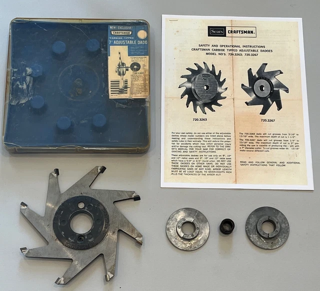 Craftsman adjustable dado blade manual store