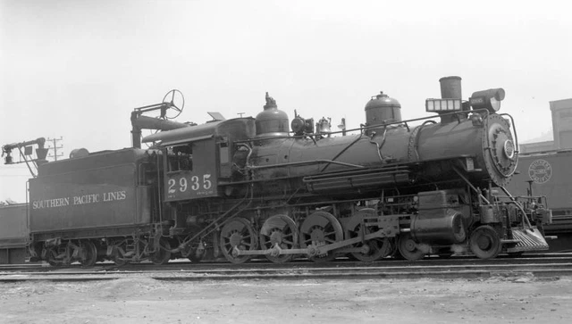 SP SOUTHERN PACIFIC Railroad Locomotive Engine No 2935 Old Train Photo ...