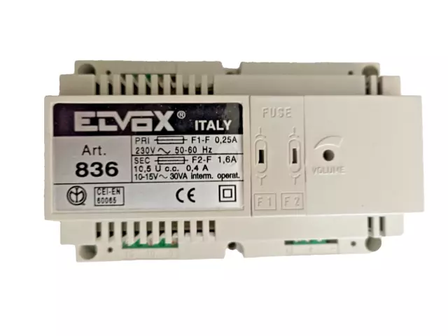 Elvox Alimentatore Citofonico Art 836 Eur 67 00 Picclick It