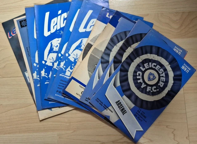 LEICESTER CITY FOOTBALL Programmes - 12 Programme Bundle £4.87 ...