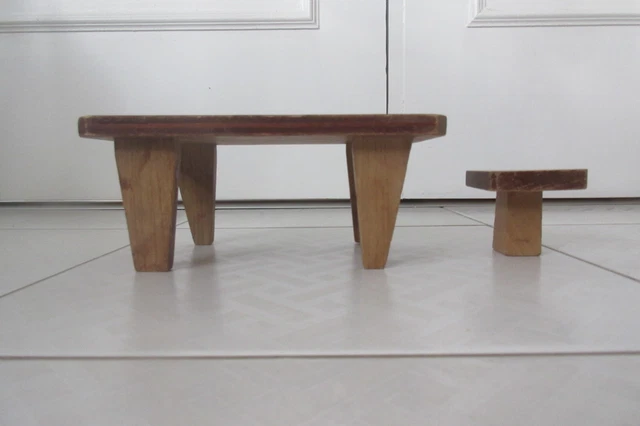 MOBILIER ANCIEN DE poupée table et tabouret EUR 6,00 - PicClick FR