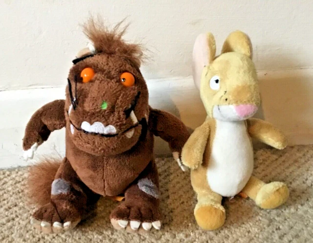 GRUFFALO AND THE Gruffalo Mouse 6" soft plush toy Julia Donaldson x2 ...