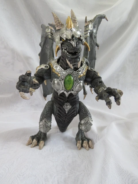MEGA BLOKS DRAGONS Metal Ages Platinum Armour Thoron (Poseable, Roars ...