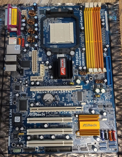ASROCK ALIVEXFIRE-ESATA2 MOTHERBOARD AMD Socket AM2 AM2+ DDR2 PCI-E £65 ...