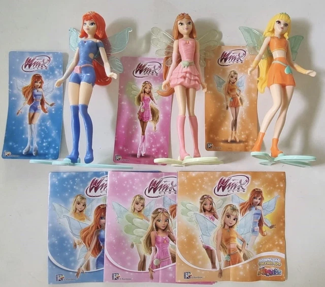 SERIE COMPLETA MAXI Winx Club (Vdd17 - Vdd19) + 3 Bpz Kinder Italia ...