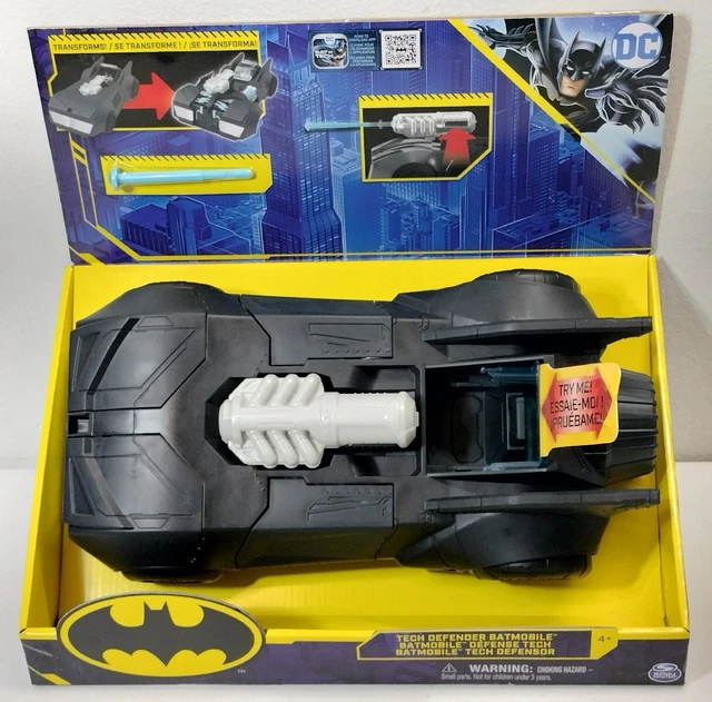 BATMOBILE VEHICLE TRANSFORMING Blaster Launcher DC Comics Batman Tech ...