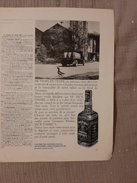 PUBLICITÉ DE PRESSE ancienne de jack daniel's de 1988 - Old paper ...