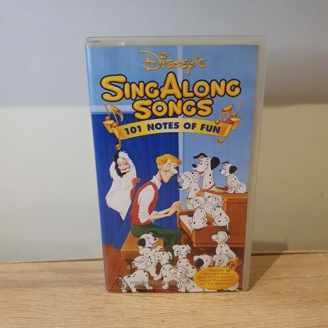 DISNEY'S SINGALONG SONGS 101 Notes Of Fun VHS $15.00 - PicClick AU