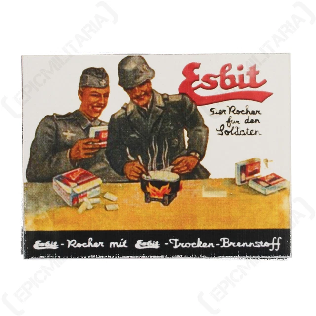 WW2 GERMAN SOLDIERS Esbit Box and Instructions - Reproduction Pocket ...