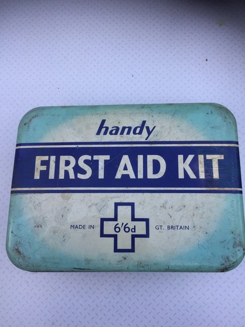 VINTAGE FIRST AID Kit Tin 1950’s/ 1960’s £7.99 - PicClick UK