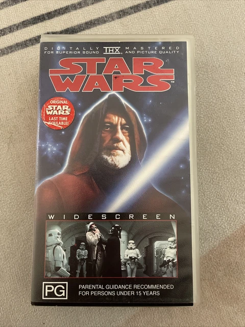 STAR WARS EPISODE IV A New Hope widescreen VHS Video tape 1995 $9.00 ...