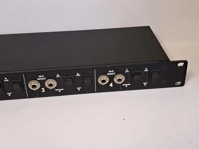 RAPCOHORIZON SL-4 1U Rack 4 Channel Passive DI Direct Box Line ...