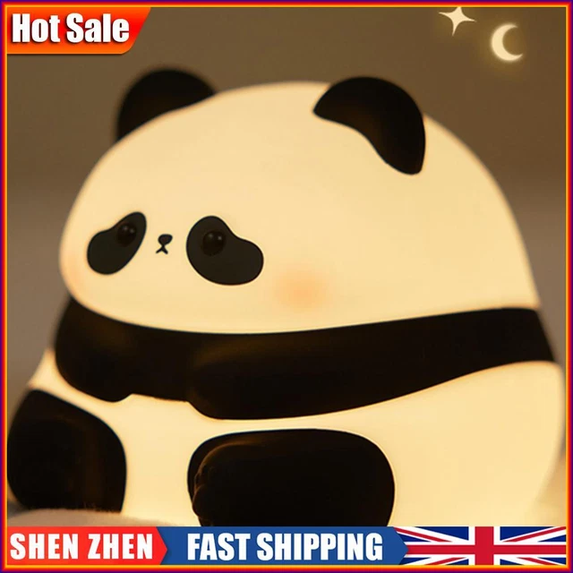 PANDA PAT LED Night Light 1200mAh Cute Silicone Night Lamp Kids ...