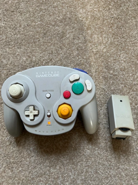 NINTENDO GAMECUBE OFFICIAL Wavebird Wireless Controller AND OFFICIAL ...