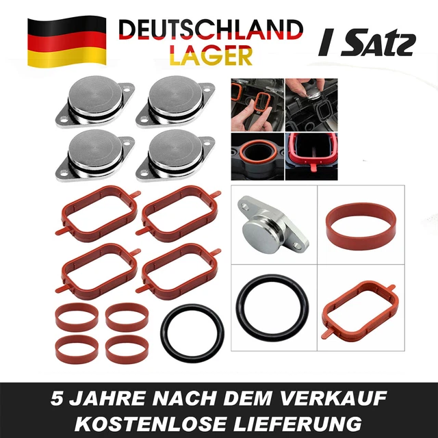 DRALLKLAPPEN SET 4X 22 mm für BMW M47 Swirl Flaps mit O-Ringen ...