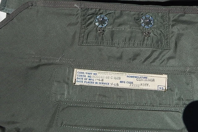 VIETNAM USN USMC Pilots & Crew Chest Pack or Seat Pack Parachute ...