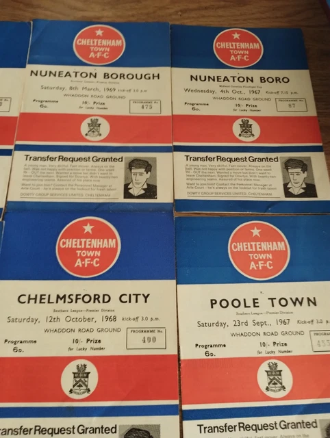 CHELTENHAM TOWN 1960'S programmes see photo good condition £9.72 ...