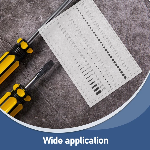 ESTIMATION CHART LINE Width Defects Flaw Detection Gauge for Cracks £5. ...