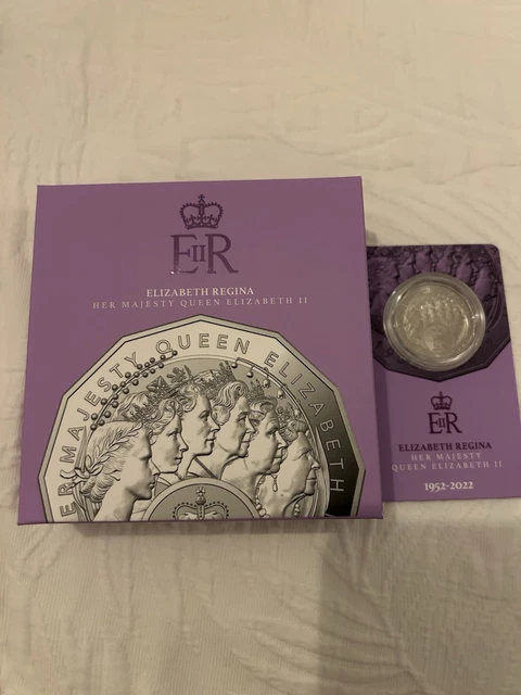 2023 HM QUEEN ELIZABETH REGINA 50c Cents FINE SILVER PROOF + UNC ON ...