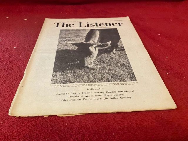 THE LISTENER MAGAZINE 7/8/1952 Trophies At Aspley House. Vivaldi's ...