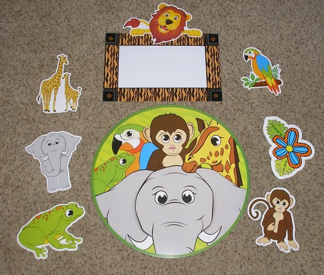 TEACHER CLASSROOM DECOR: Jungle Animals Bulletin Board Bulletin Board ...