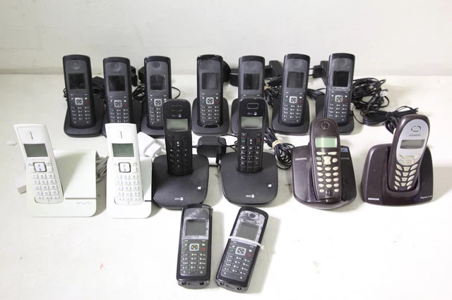 LOT 15 DE téléphones sans fil non testé - Gigaset, Alcatel, Doro - En l ...