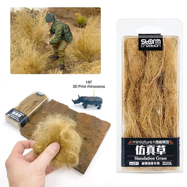Micro Landscape Long Grass Cluster Miniature Wild Withered Grass Scene Model Eur 929 Picclick Fr