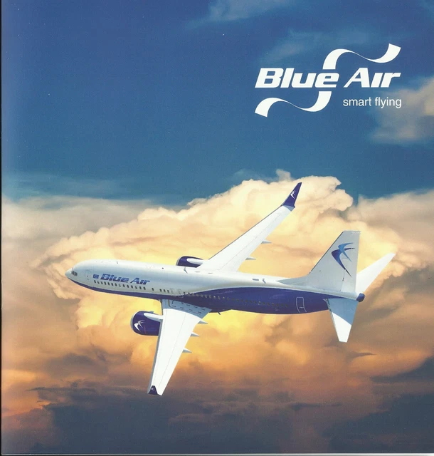 BLUE AIR AIRLINES Profile Brochure B737 Cabin Crew Route Map £23.59 ...