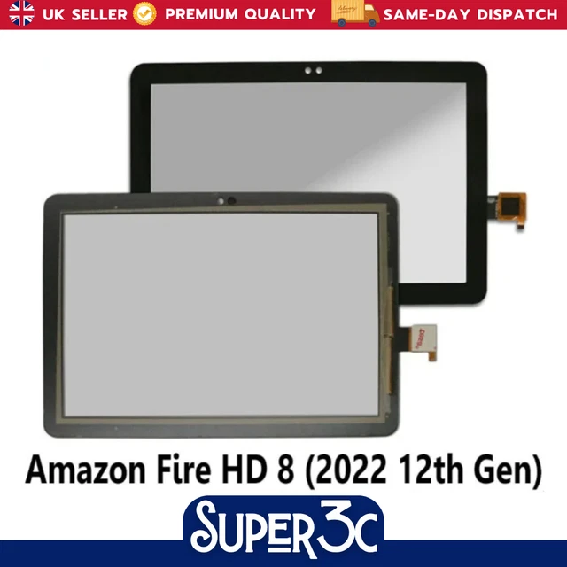 AMAZON FIRE HD 8 (2022 12th Gen) R2SP8T Black Touch Screen Glass ...