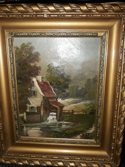 TABLEAU ANCIEN SIGNÉ EUR 150,00 - PicClick FR