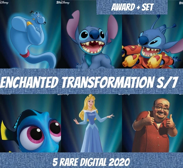 TOPPS DISNEY TILT Stitch Award Set 1+4 enchanted transformation s7 ...