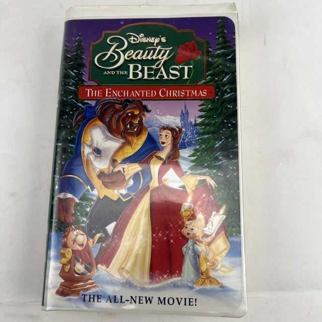 DISNEY BEAUTY & The Beast Enchanted Christmas VHS Video Tape VTG ...