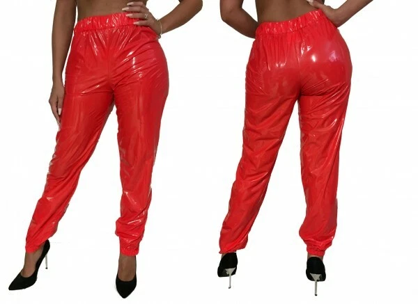 PVC JOGGERS SWEATPANTS Sauna Trousers 20019 Red Paint $46.87 - PicClick AU