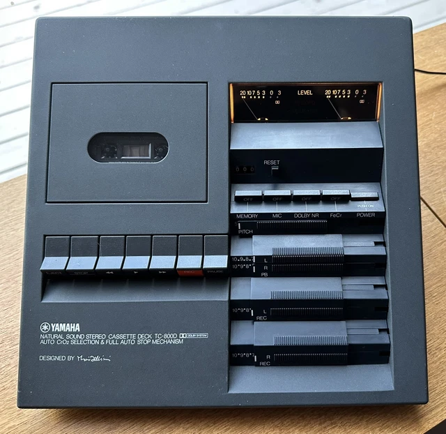 YAMAHA TC800D STEREO Cassette Deck Mario Bellini Design - Please Read ...