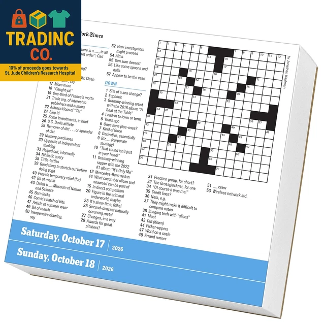 NEW YORK TIMES Crossword Page-A-Day® Calendar 2026 $26.32 - PicClick AU