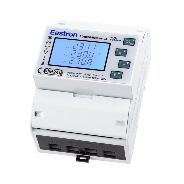 ELECTRIC METER/THREE-PHASE METER 100A Continuous Load, MID 2024, RS485 ...