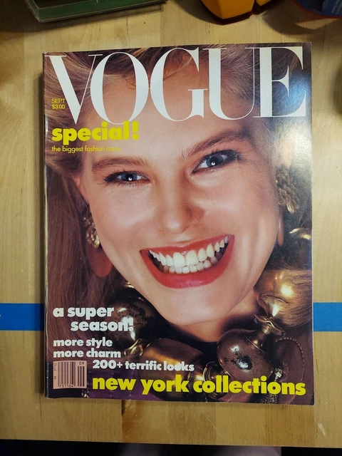 VOGUE MAGAZINE US - September 1983 - Renee Simonsen - Vintage - Pre ...
