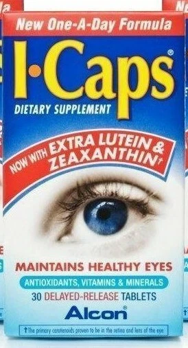 ALCON ICAPS LUTEIN 10mg - 60 Tablets (2 pack x 30) Eye Medicine Capsules Tablets £34.99 ...