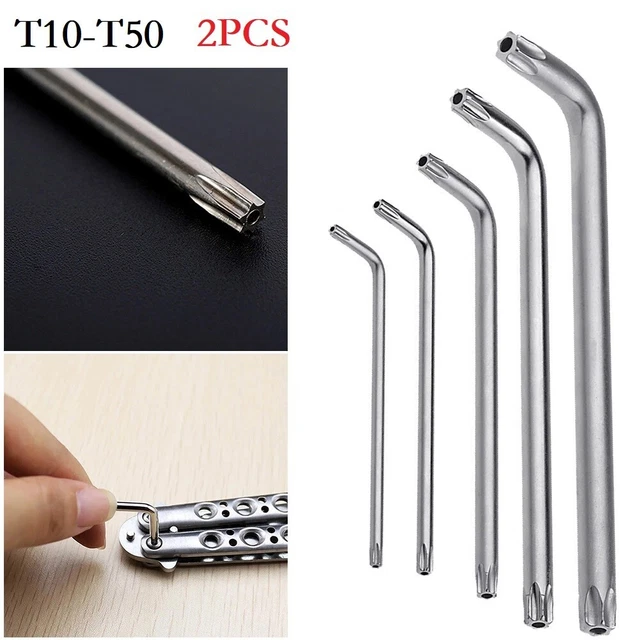 COMPACT T10 T15 T20 T25 T30 DoubleEnd Torx Screwdriver Spanner Wrench ...