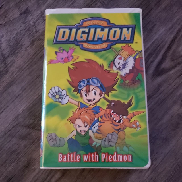 DIGIMON DIGITAL MONSTERS BATTLE WITH PIEMON ANIME VHS Videocassetta ...