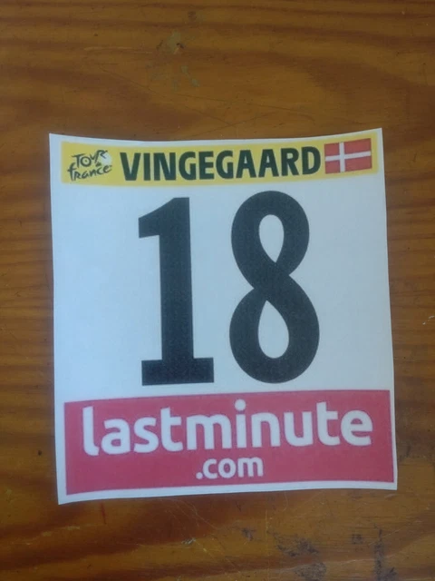 COPIE DOSSARD JONAS VINGEGAARD Tour de france 2022 vainqueur bib number ...