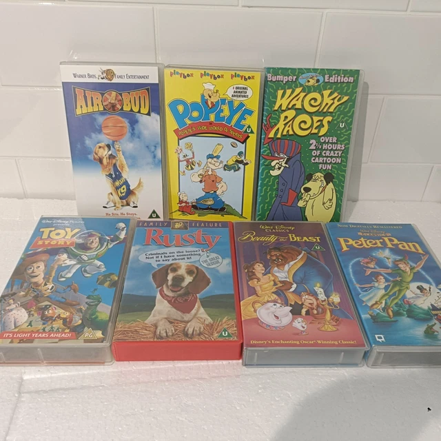 KIDS VHS BUNDLE Toy Story Wacky Races 7 Tapes £9.99 - PicClick UK