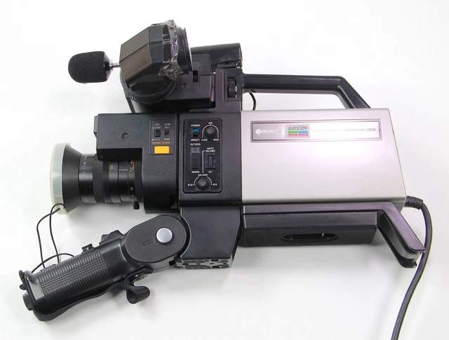 VINTAGE ANALOG CAMERA VHS 80s Hitachi VK-C850E Couleur Video Camera ...