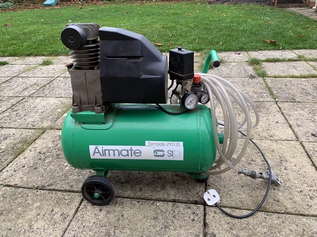 SIP TORNADO AIRMATE Air Compressor 210 25 in very good condition 25 ...