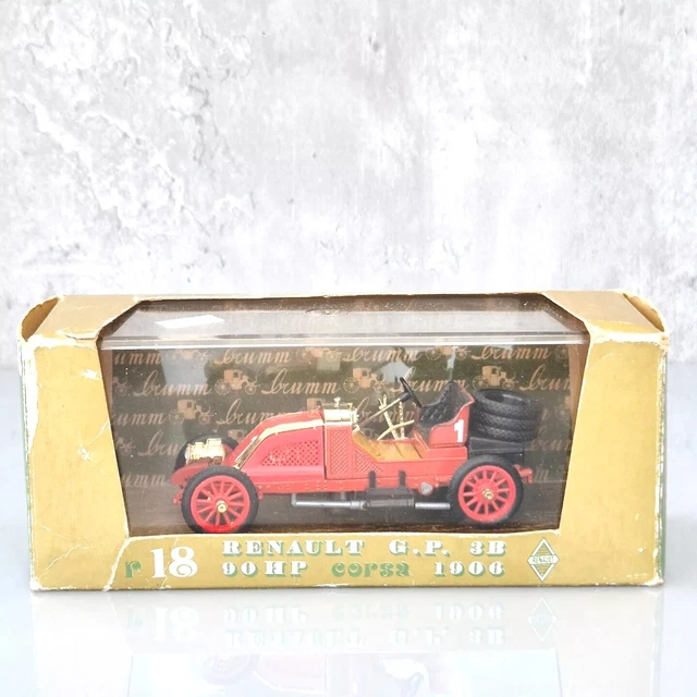 BRUMM RENAULT R18 G.P 3B 90HP Corsa 1906 Rosso 1:43 Modello Vintage ...
