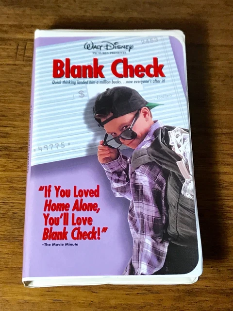WALT DISNEY BLANK CHECK VHS in Clam Shell Case £14.16 - PicClick UK